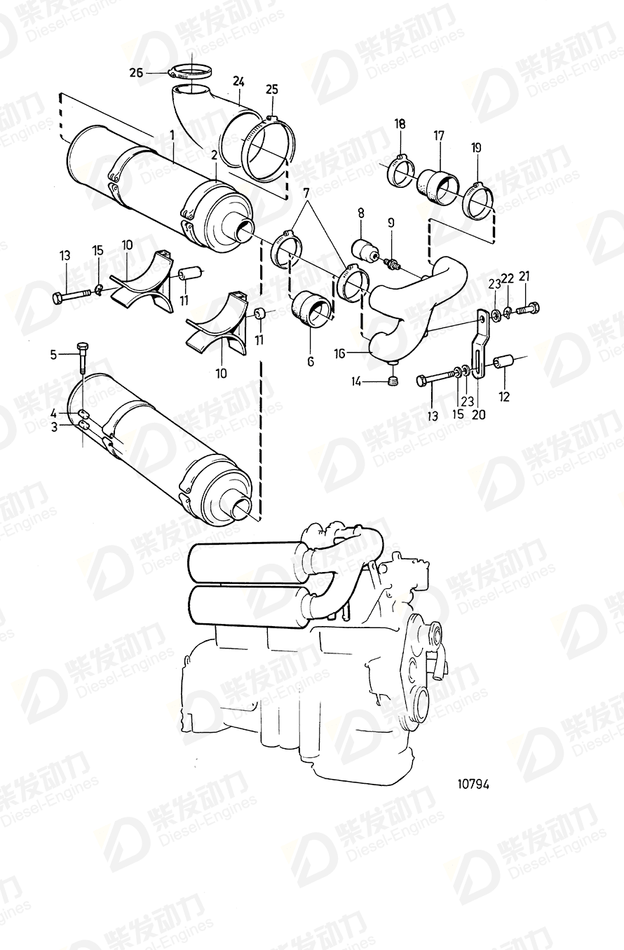 Tensioner 838073 price,VOLVO,Intake and Exhaust System spare parts ...