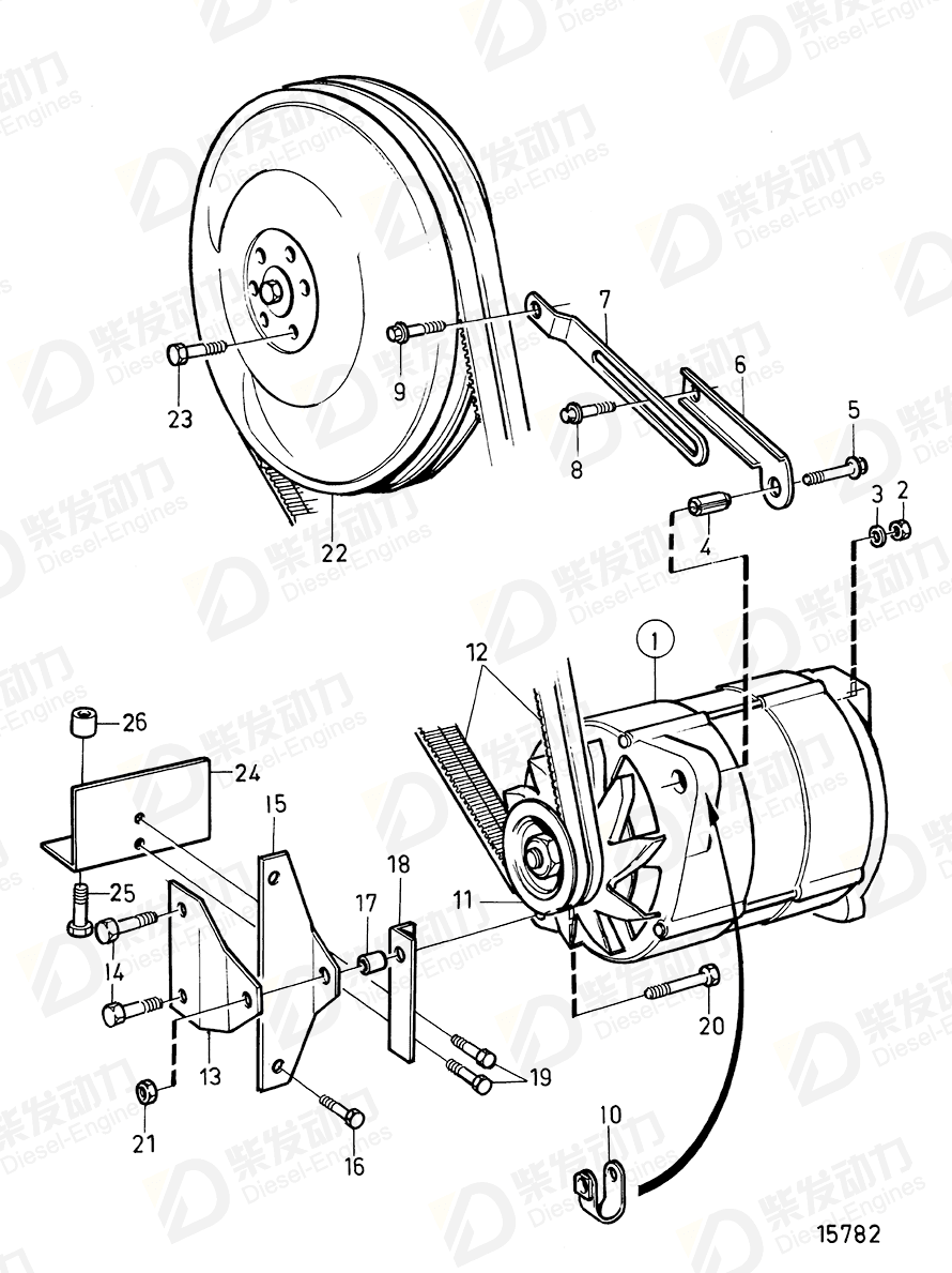 Tensioner 849847 price,VOLVO,Electrical System spare parts wholesale ...