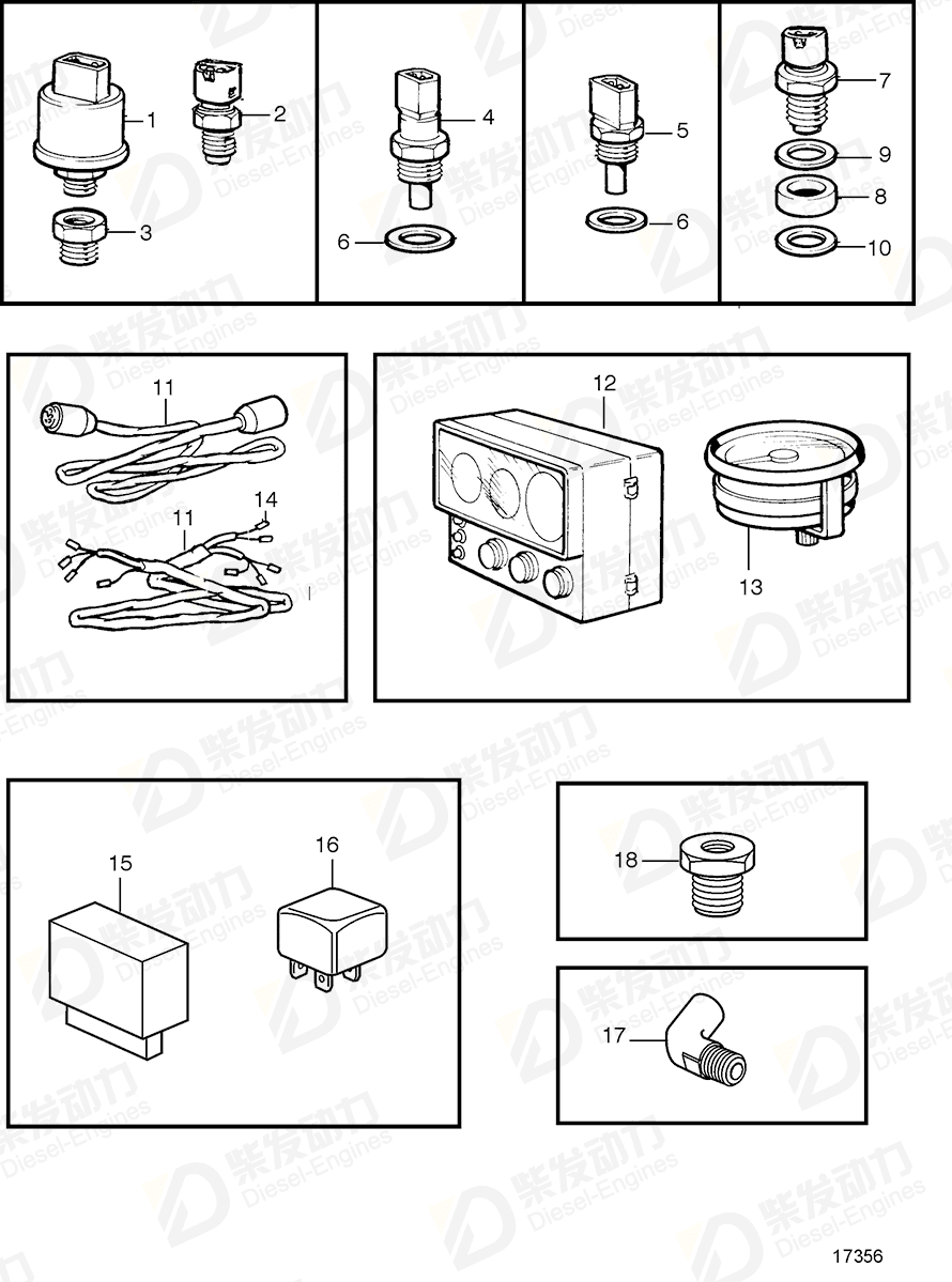 Tachometer sensor 1502028 price,VOLVO,Electrical System spare parts ...