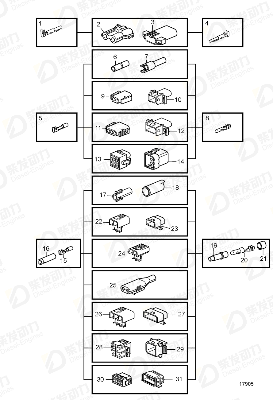 Cable terminal 949371 price,VOLVO,Electrical System spare parts ...