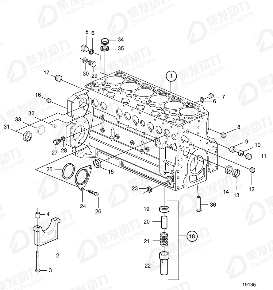 Cylinder Block 20581446 price,VOLVO,Engine spare parts wholesale-Diesel ...