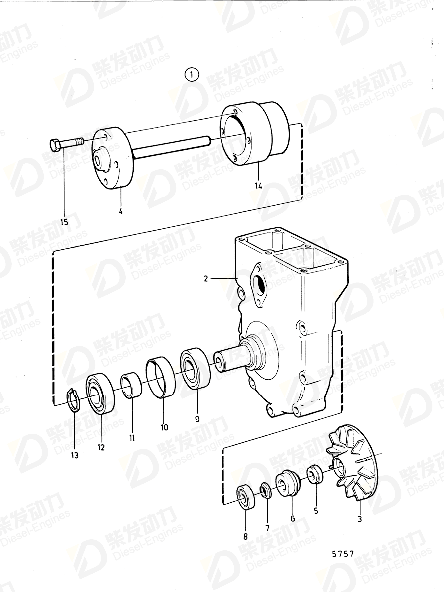 Roller bearing 1542870 price,VOLVO,Cooling System spare parts wholesale ...