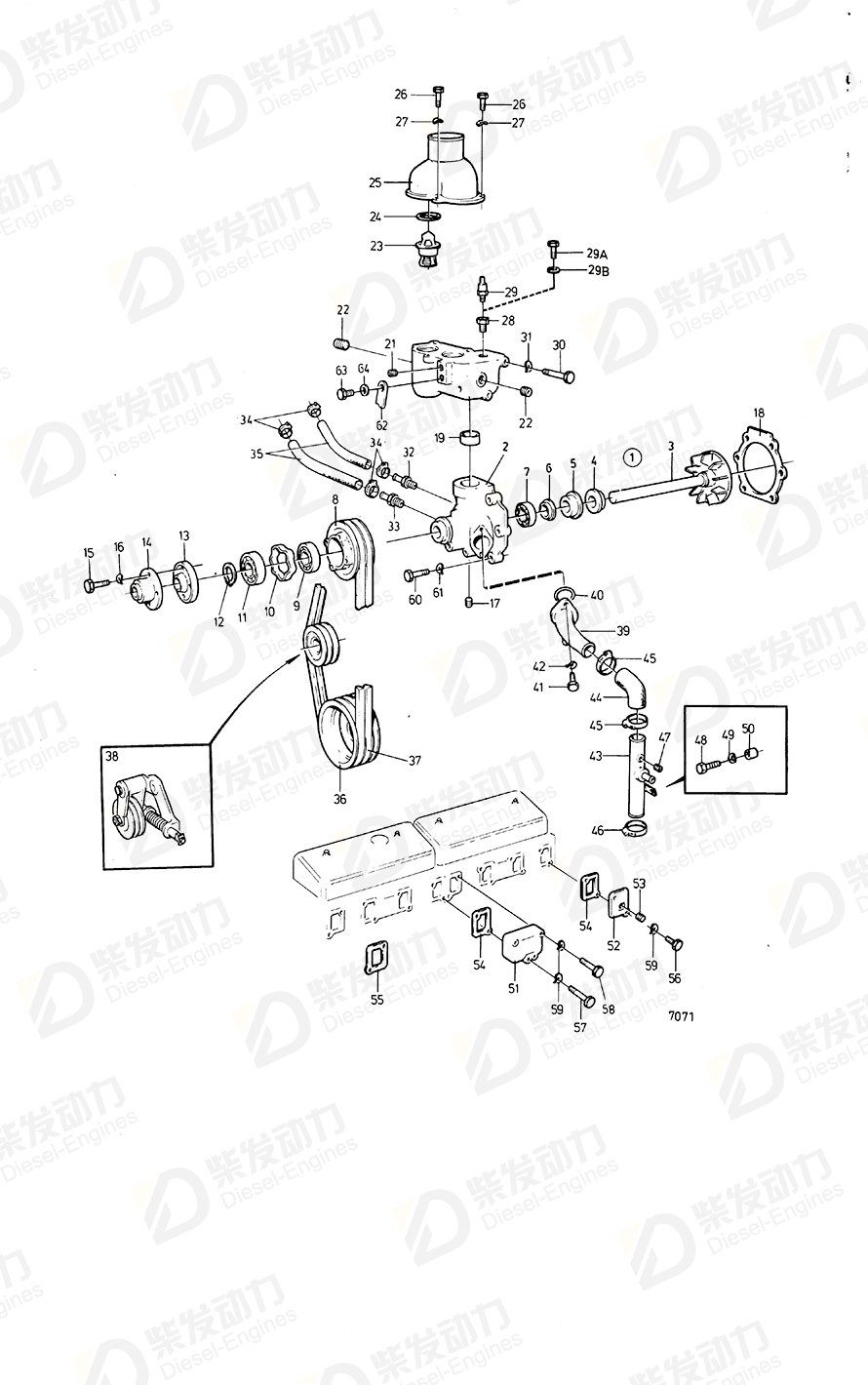 Coolant pump 847186 price,VOLVO,Cooling System spare parts wholesale ...