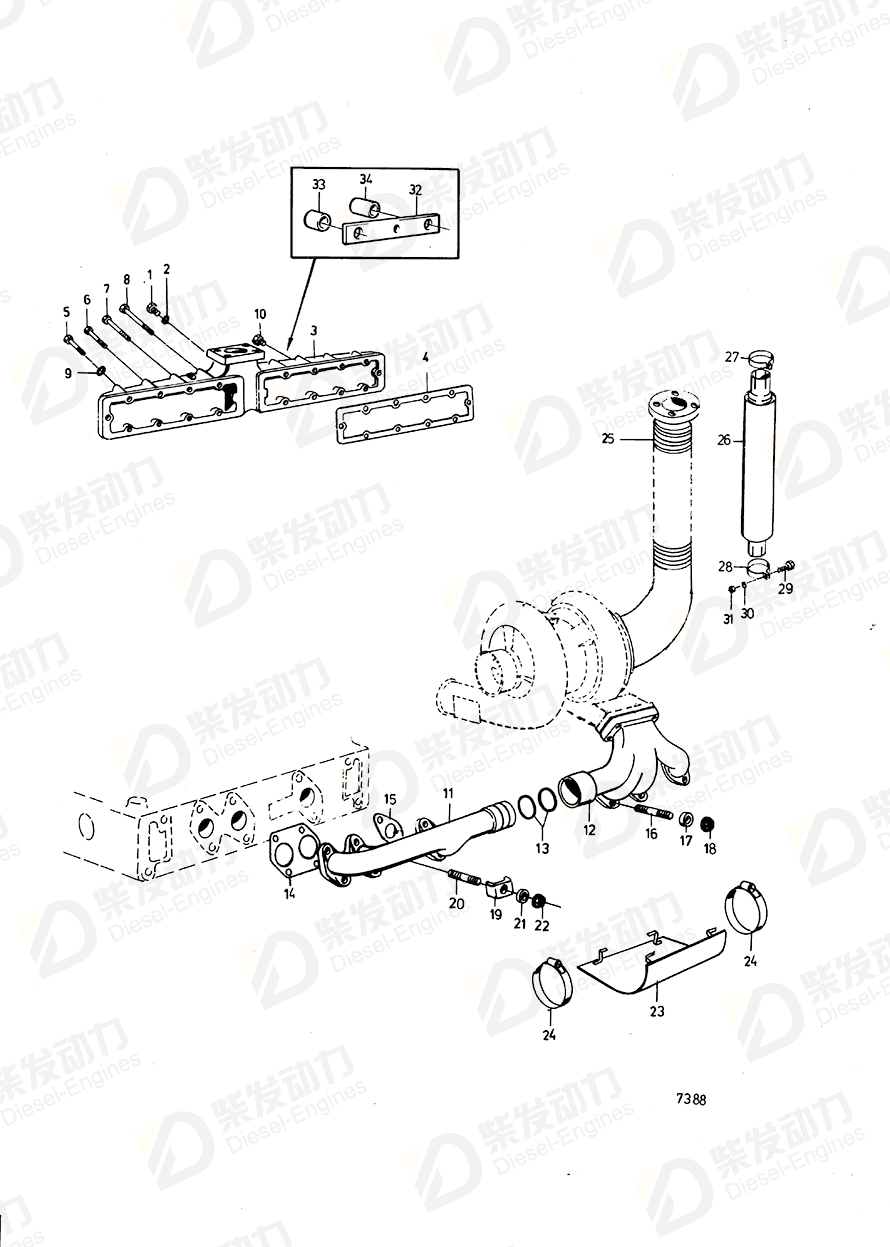 Gasket 471344 price,VOLVO,Cooling System spare parts wholesale-Diesel ...